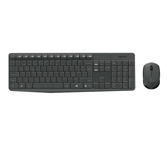 Kit de Teclado y Mouse Logitech MK235, Inalámbrico, USB, Negro (Español ...