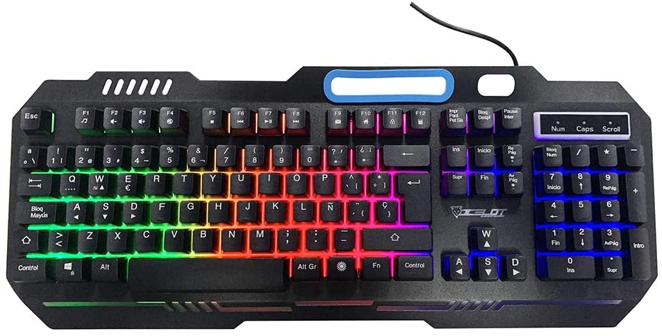 Teclado Gamer Ocelot Gaming OGEK01 RGB, Alámbrico, Negro (Español) SKU ...